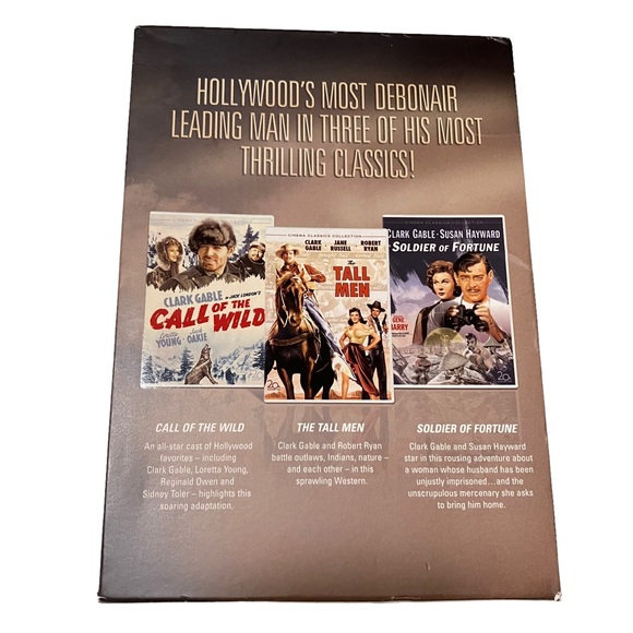 Media | Clark Gable Cinema Classics Collection 3 Movie Dvd Set | Poshmark